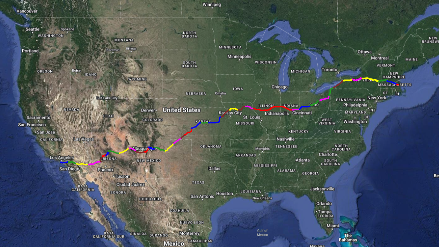 Countiss 2023 USA Tour – Chad & Dad cross the country by bike